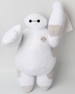 Big Hero 6 Baymax Plush Toy With Rotational Hand , 20cm 30cm 40cm Size