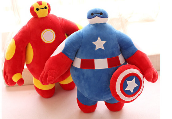 Les grands vengeurs de jouets de peluche de bande dessinée de héros assemblent 20cm 30cm 50cm