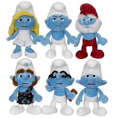 Jouets mignons et par bleu bourrés de peluche de bande dessinée de jouet pour des bébés, enfants