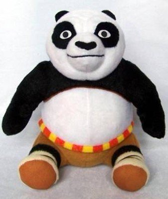 Jouets mignons de peluche de bande dessinée de pose de séance de panda de Kungfu pour la collection