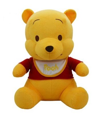Jouets mignons de peluche de Disney bourrés par Winnie the Pooh avec la grande tête