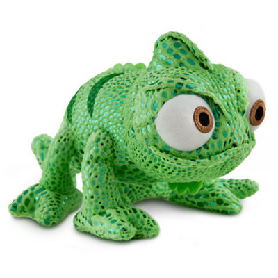 La peluche verte de Disney de bande dessinée joue les peluches pêchées par Pascal faites sur commande