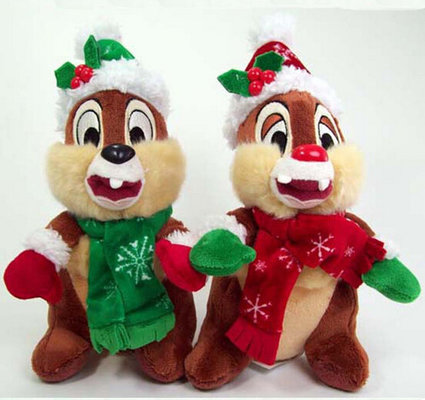 20cm Cartoon Disney Plush Toys Dale and Chip Charistmas Stuffed Animals