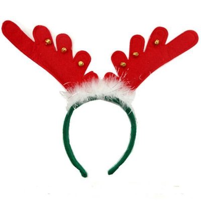 Fashion Antlers Headband Hat - Plush Rindeer Ears Costume Accessory For Party