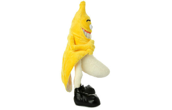 La grande coutume escroc drôle jaune de banane a bourré les poupées remplissantes d'édredon de polyester de jouets