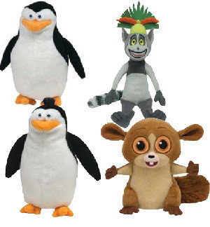 20cm petits le Madagascar 3 peluches mignonnes de jouet de peluche de Mortt