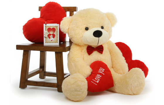 Beautiful Girl Cute Festival toys Stuffed plush teddy bear of Super soft fabric