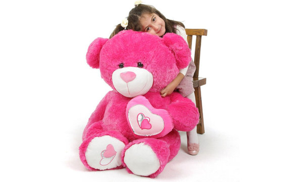 Beautiful Girl Cute Festival toys Stuffed plush teddy bear of Super soft fabric
