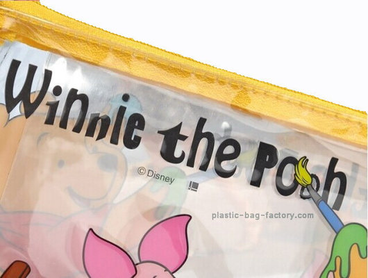 Les sacs en plastique de serrure de fermeture éclair d'ours de Winnie, zip-lock mignon d'enfant petit met en sac 20x13cm