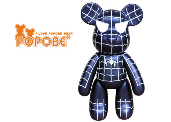 30inch Hand-painted Spider Man PVC Bear POPOBE Bear for Home Decoration