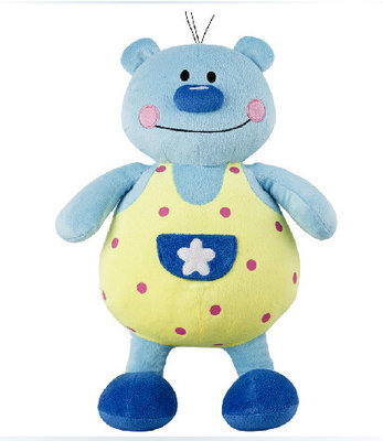 Jouets parlants musicaux de peluche de bébé adaptés aux besoins du client pour apprendre tôt