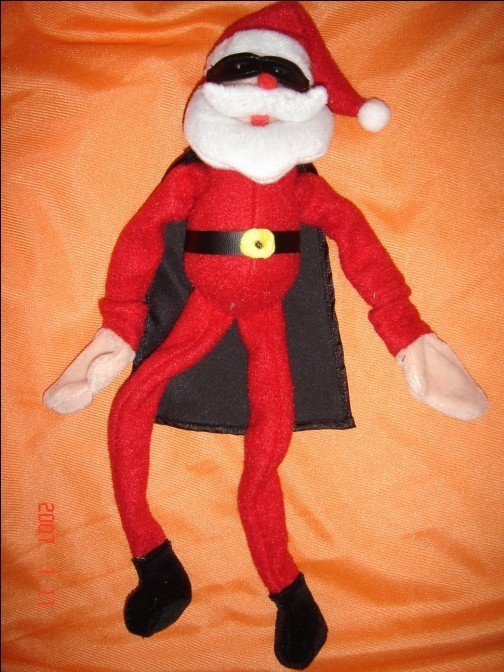 Velboa doux a adapté le jouet aux besoins du client de peluche le père noël frais avec la taille 15cm de lunettes de soleil à 50 cm
