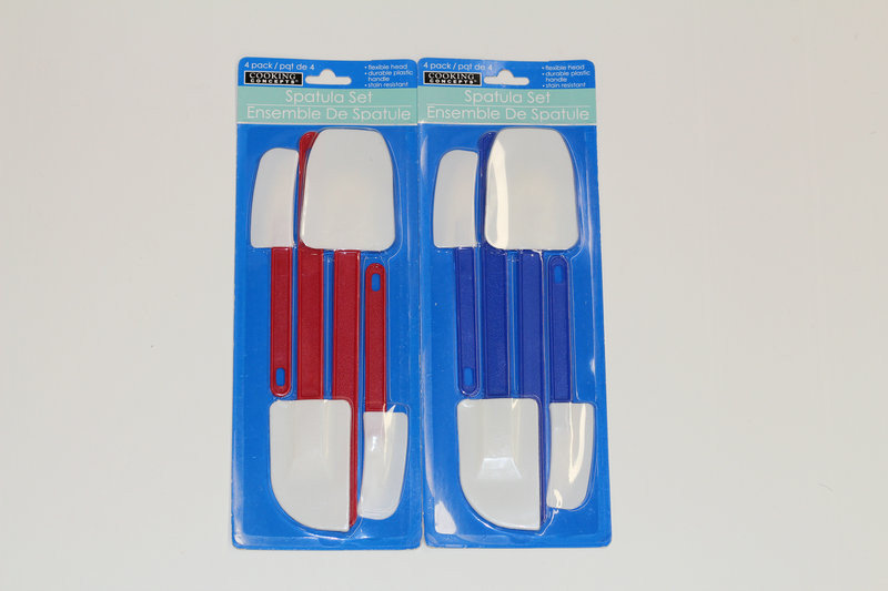 Flexible Head Spatula Set , Kitchen Products With Durable Plastic Handle