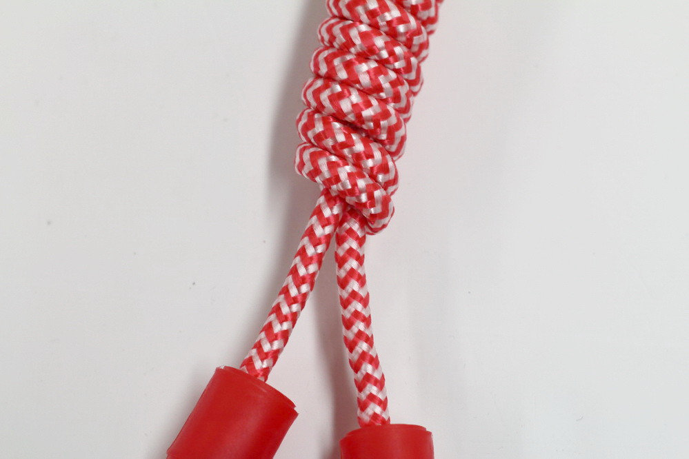 Nylon rouge corde de saut de 7 pi, corde de saut en plastique pour des jouets d'enfants