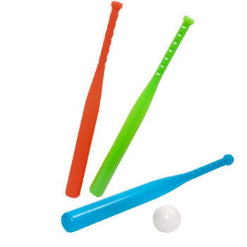 Ensemble en plastique de batte de baseball et de boule, les jouets en plastique des enfants pour le jouet de sport d'enfant