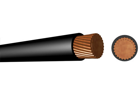 Copper conductor PVC / XLPE Insulated Copper Conductor Control Cable 450 / 750KV