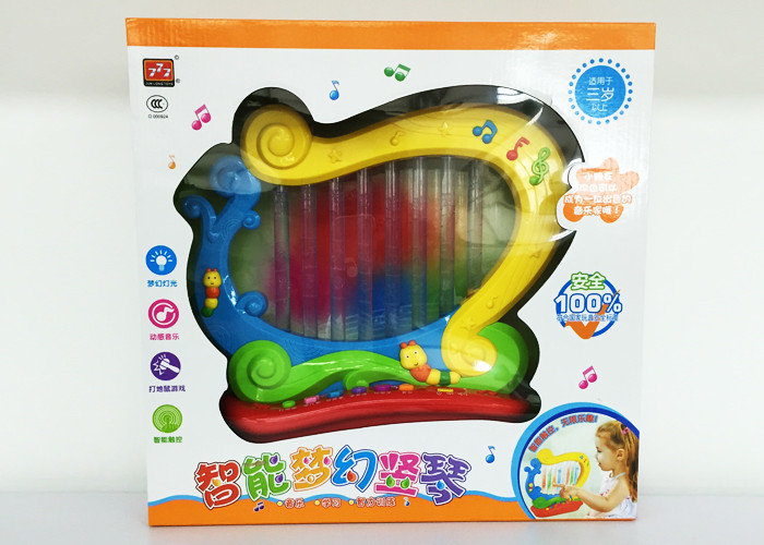 L'outil de étude éducatif badine des jouets de musique avec les lumières clignotantes colorées