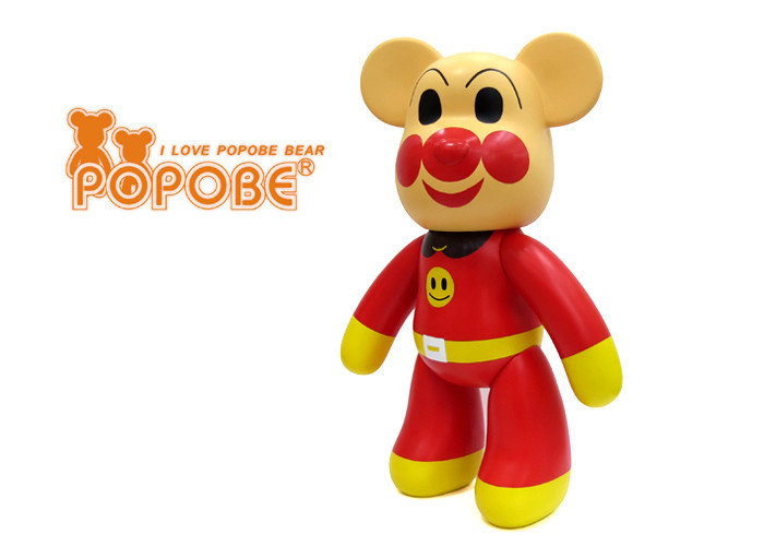 Ours mignon de PVC d'Anpanman de personnages de dessin animé de POPOBE, ours de décoration de bureau