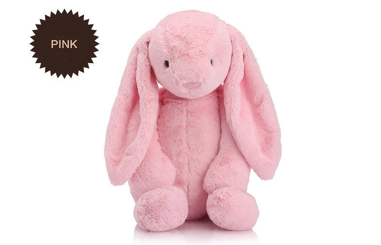 Le jouet rose de lapin de peluche pour 3-6 jouets de peluche de l'enfant 30CM a bourré le lapin de Pâques
