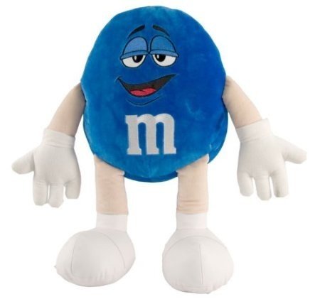 Medium Blue M&M Stuffed Toys , Lovely Small Plush Animals for Kids
