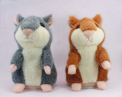 Jouet électronique parlant de peluche de disque de jouets de peluche de souris de hamster d'enfants