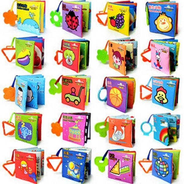 20 Styles Cloth Books Baby Educational Toys Sound Paper For Baby Early Learning