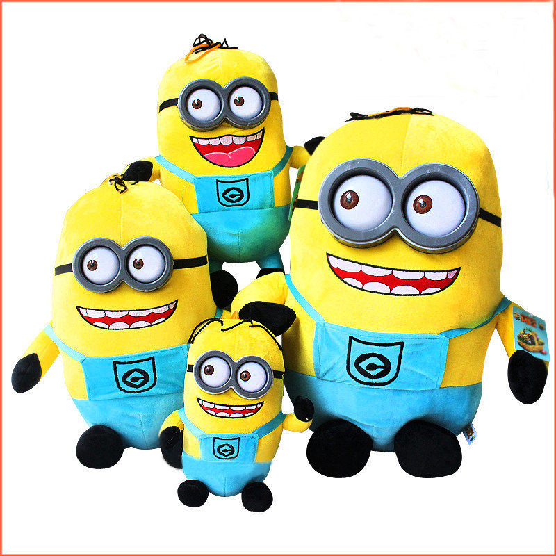 Bel ignoble je le subordonné 2 avec la peluche de bande dessinée de l'oeil 3D joue pour des cadeaux de promotion