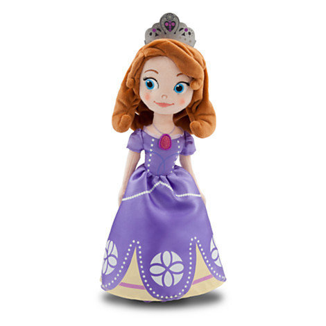 Blue Soft Princess Sofia Plush Doll Small Stuffed Toys for Little Girls