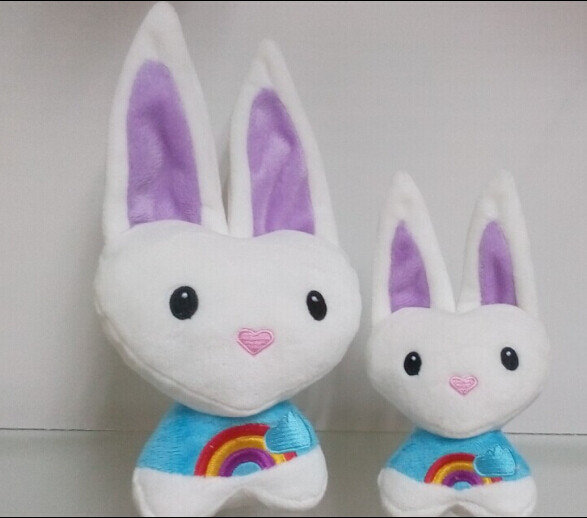 3 pouces ont bourré le service d'OEM de jouets de lapin/lapin de Pâques de peluche, jouets de douane seulement en démonstration