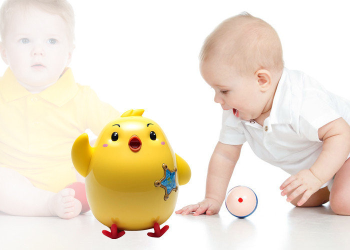 Yellow Plastic ABS Story Teller Toys , Portable Voice Recording Learning Toy
