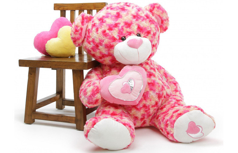 Beautiful Girl Cute Festival toys Stuffed plush teddy bear of Super soft fabric