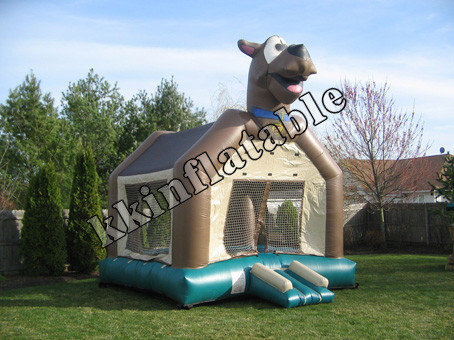 Large Bouncing Moonwalk Bouncer Kkb-g004 Cute Dog Inflatable Jumper For Kids