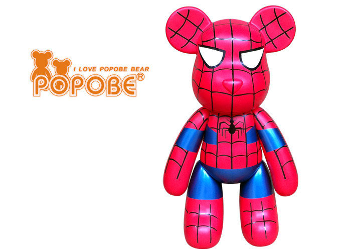 30inch Hand-painted Spider Man PVC Bear POPOBE Bear for Home Decoration