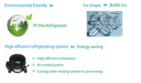 commercial stainless steel cube ice making machine/countertop ice maker hot sell