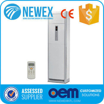 R410a Eco-friendly Refrigerant Floor Standing Residential Air Conditioner In Optional Strips Colors