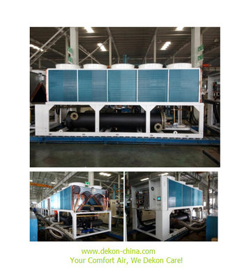 R22 gas Air cooled chiller screw type 500TR with heat pump ASWC-HC510