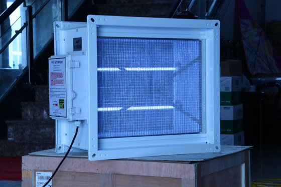 PHT UVC with Germicidal Lamps as air sterlizer for Rooftop units ducts or AHU System ducts help kill virus