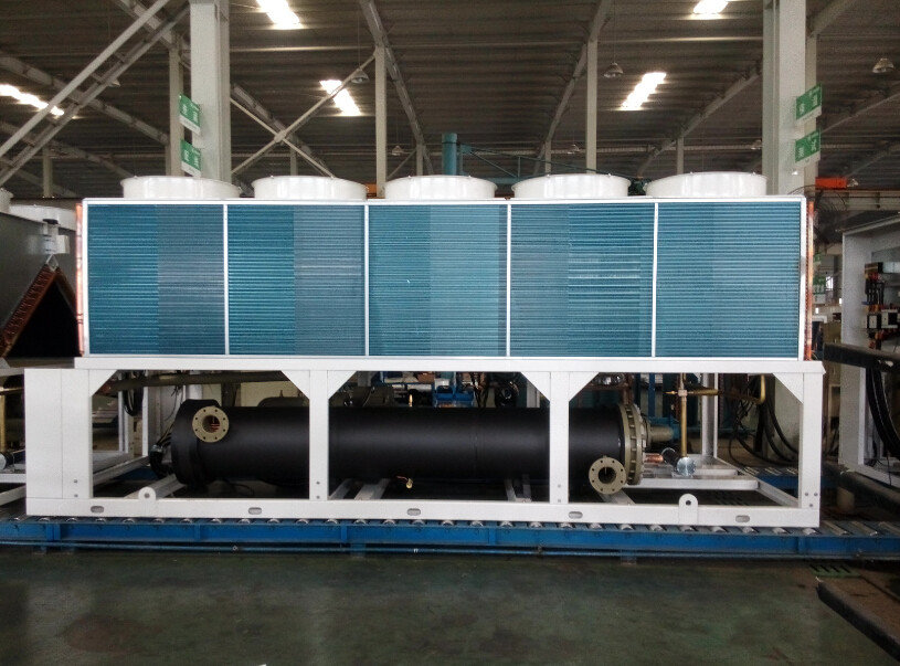R22 gas Air cooled chiller screw type 390TR with heat pump ASWC-HC390