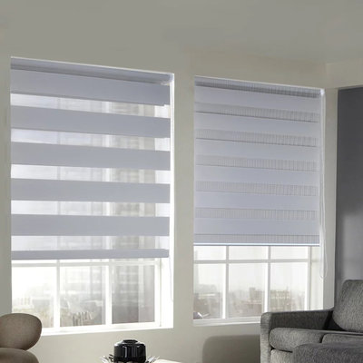 100% polyester zebra blind components motorized for windows customized