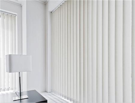 Lower open high quality home elegant sheer fabric white vertical blind and curtain customized