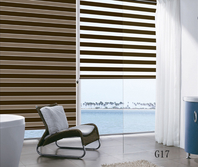 2020 High Quality Home Decoration zebra blind cordless for windows Customized size