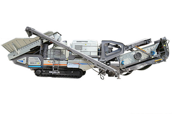 Tracked mobile crusher Crawler mobile crusher Industrial Mobile Crushing Equipment china