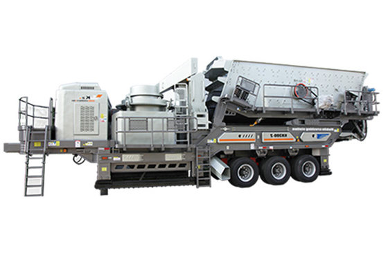 Tire type mobile crushing station Industrial crawler type mobile crusher Tracked mobile crusher for mining