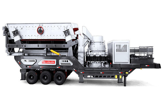 Tire type mobile crushing station Industrial crawler type mobile crusher Tracked mobile crusher for mining