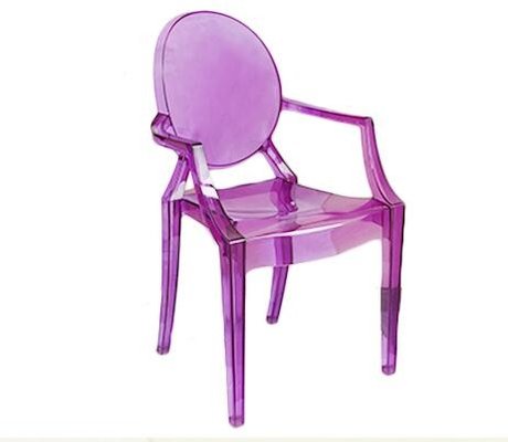 Crystal Resin China Ghost Chair for Wedding, Party Event