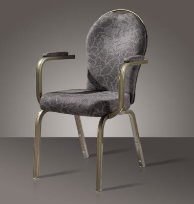 American Style Aluminum Armrest Flex-Back China Banquet Chair