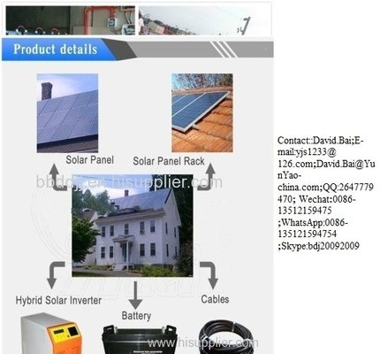 complete Off grid tied Solar Power Generator Solar Home Power System