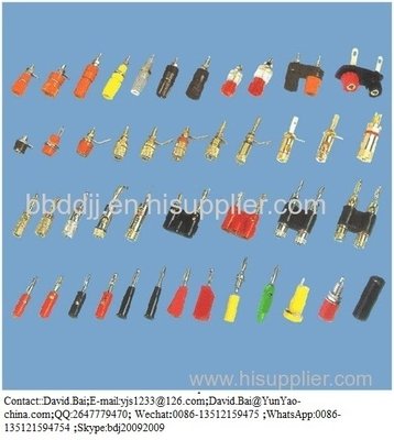 Binding Post Double Standard Stud Nut 30 A 1000 V Gold Plate