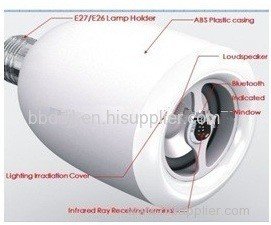 new patented multiple wireless bluetooth speaker with led bulb lamp