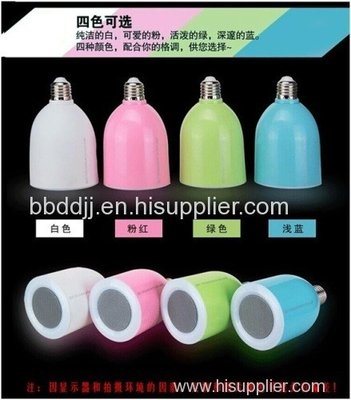 new patented multiple wireless bluetooth speaker with led bulb lamp